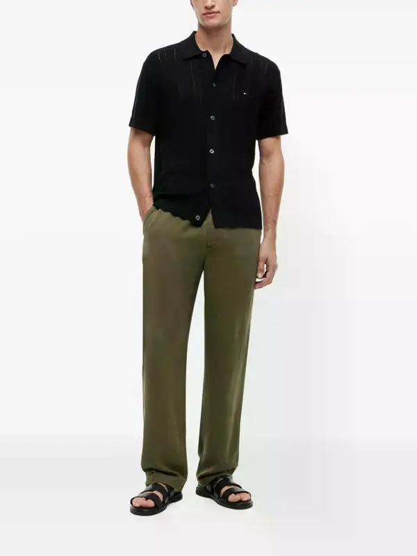 Tommy Hilfiger Pointelle Knit Button-up Sweater