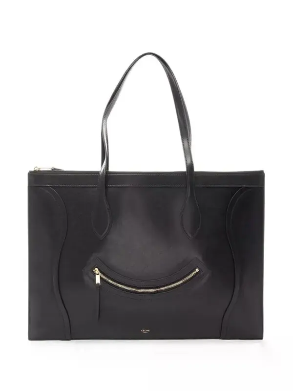 Celine Flat Luggage Tote Bag - Black