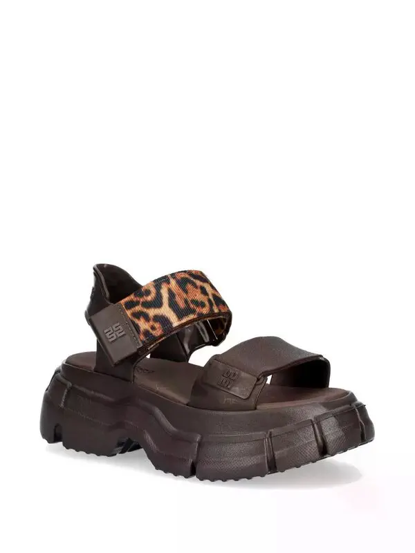 Melissa Leopard-print Touch-strap Sandals