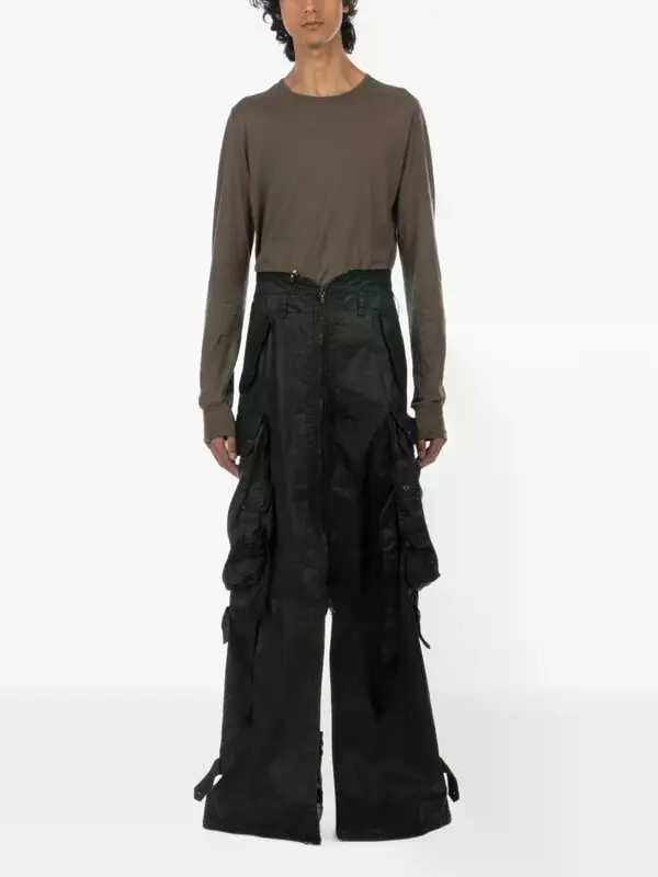 JULIUS Gas Mask Woven Asymmetric Skirt