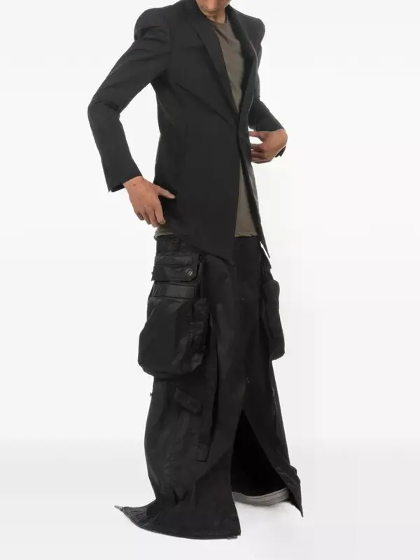 JULIUS Gas Mask Woven Asymmetric Skirt