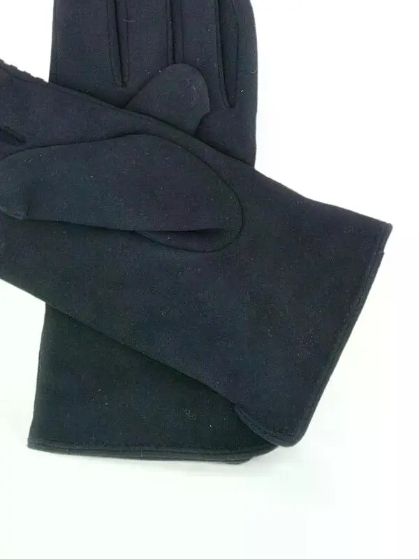 GIANNI CHIARINI Suede Gloves With Logo Rivet
