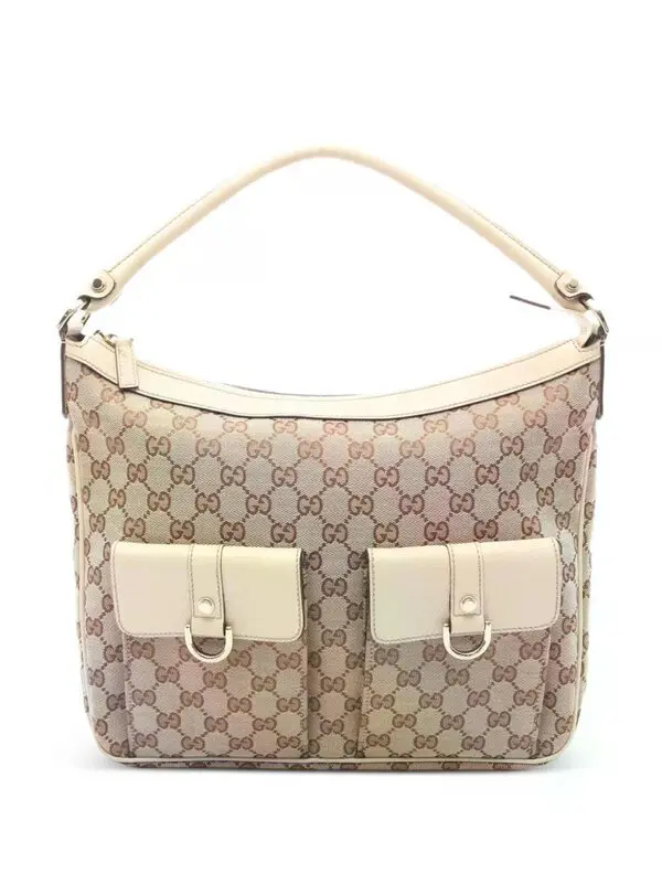 Gucci 2000s Abby Gg Supreme Canvas Shoulder Bag - Neutrals