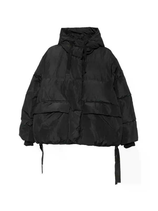 SERGIO MORETTI FIRENZE Hooded Padded Jacket - Black