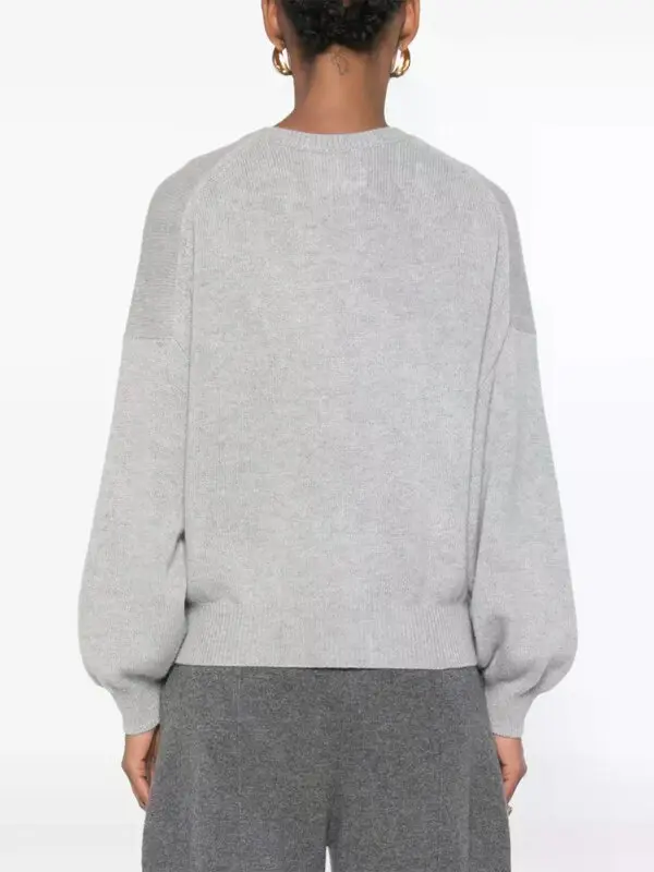LISA YANG Veira Crew-neck Balloon-sleeve Sweater