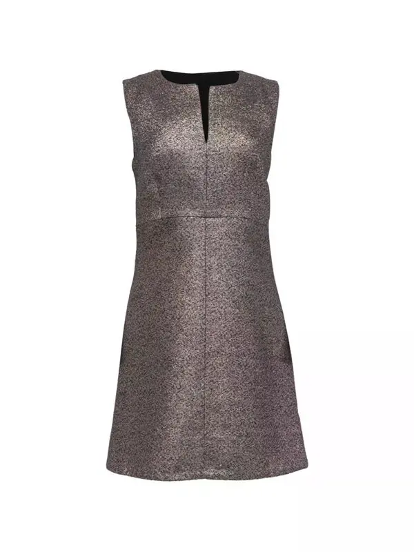 Diane Von Furstenberg Yvette Metallic Dress - Grey