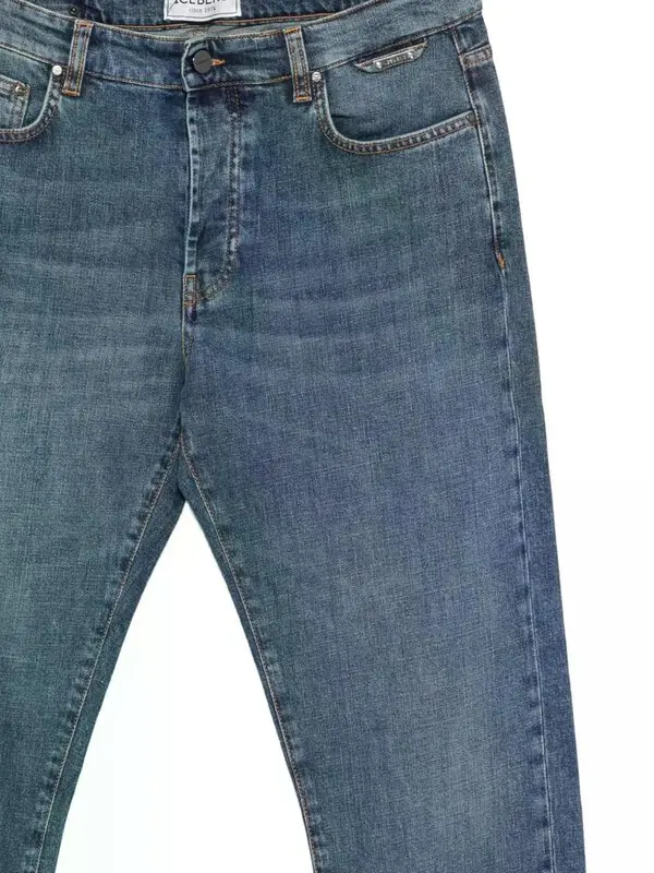 Iceberg Logo Plaque Straight-leg Denim Jeans