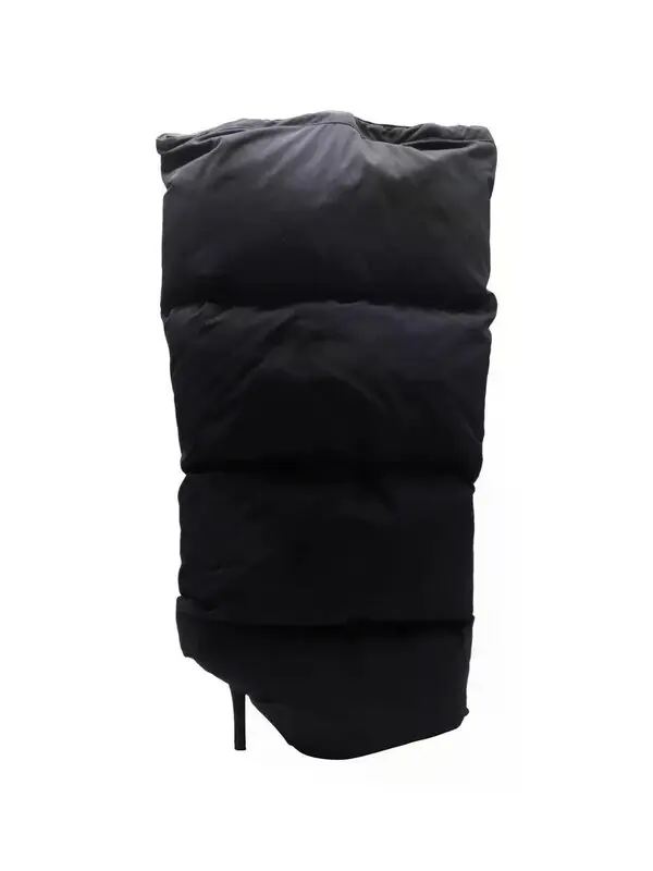 Balenciaga Quilted Knee-high Stiletto Boots - Black