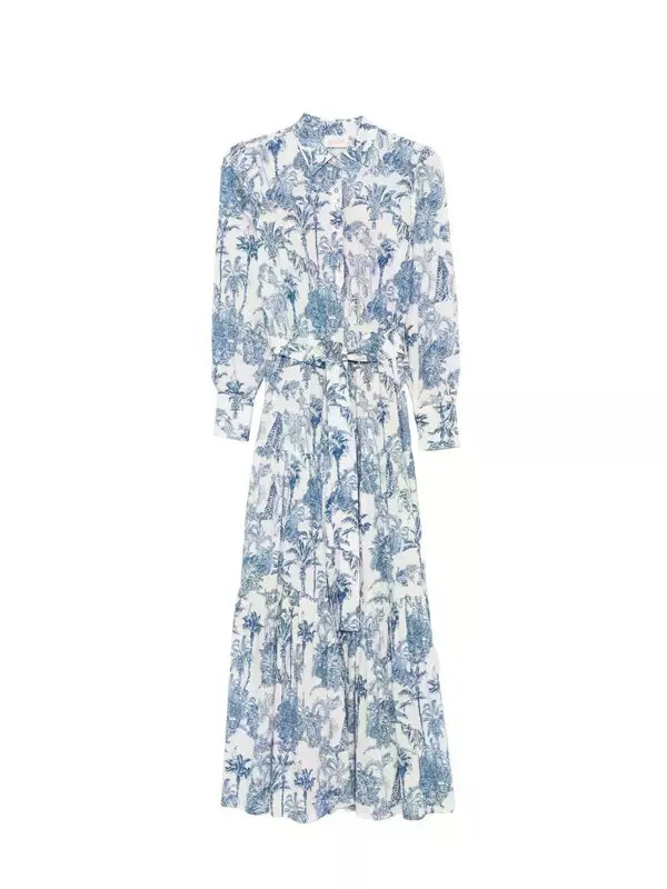 MC2 SAINT BARTH Jensen Graphic-print Shirt Dress