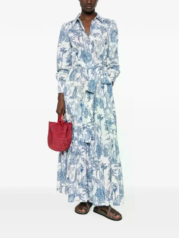 MC2 SAINT BARTH Jensen Graphic-print Shirt Dress