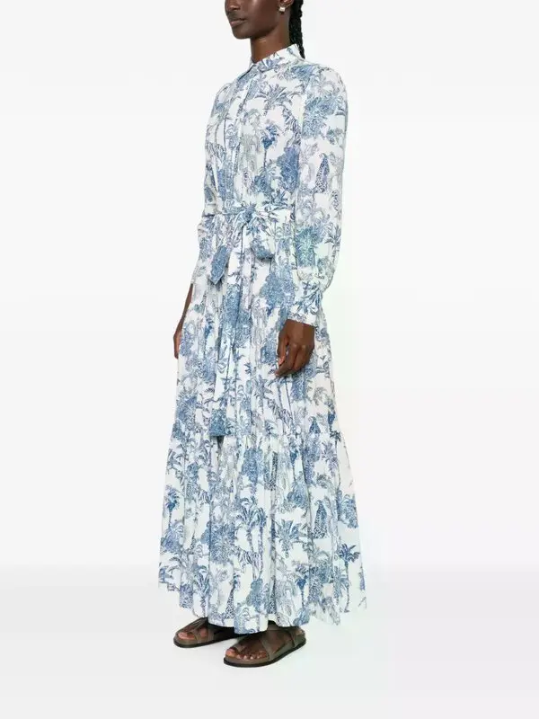 MC2 SAINT BARTH Jensen Graphic-print Shirt Dress