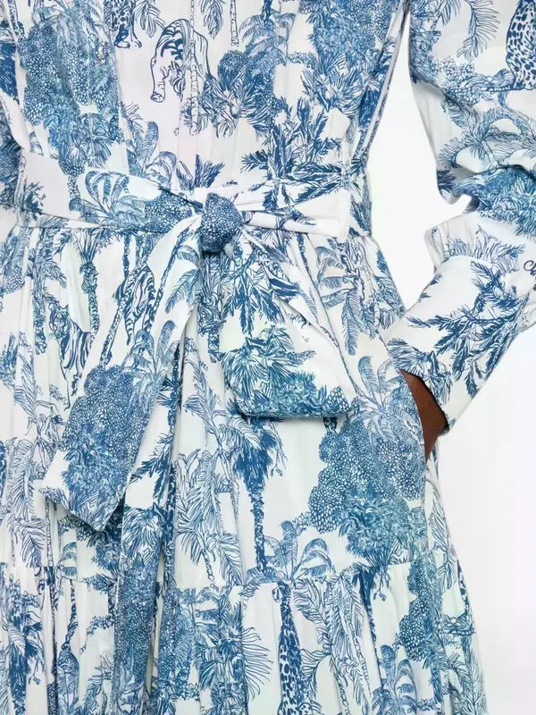 MC2 SAINT BARTH Jensen Graphic-print Shirt Dress