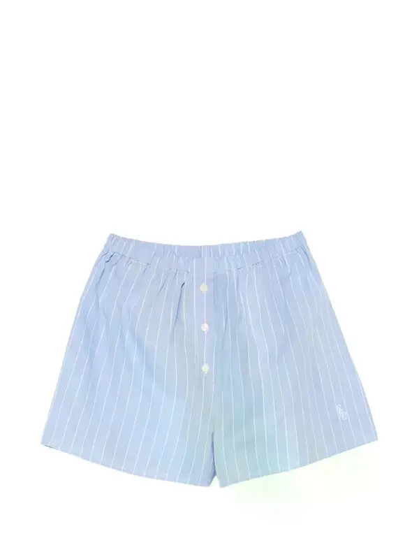 SPORTY & RICH Vertical Stripe Shorts
