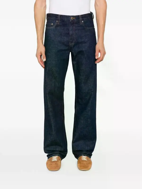 Casablanca Embroidered Logo Cinch Strap Jeans