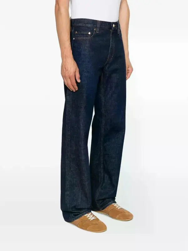 Casablanca Embroidered Logo Cinch Strap Jeans