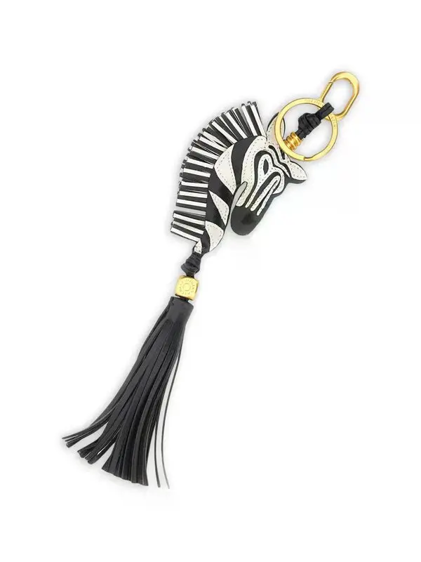 GIANNI CHIARINI Zebra-charm Tassel Keyring