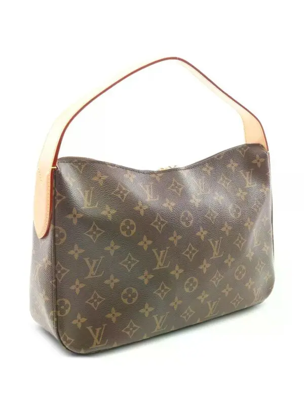 LOUIS VUITTON Slouchy Pm Monogram Tote Bag - Brown