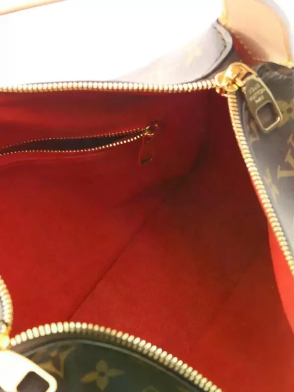 LOUIS VUITTON Slouchy Pm Monogram Tote Bag - Brown