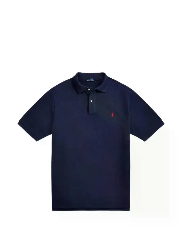 Polo Ralph Lauren Ribbed Pony Cotton Shirt - Blue