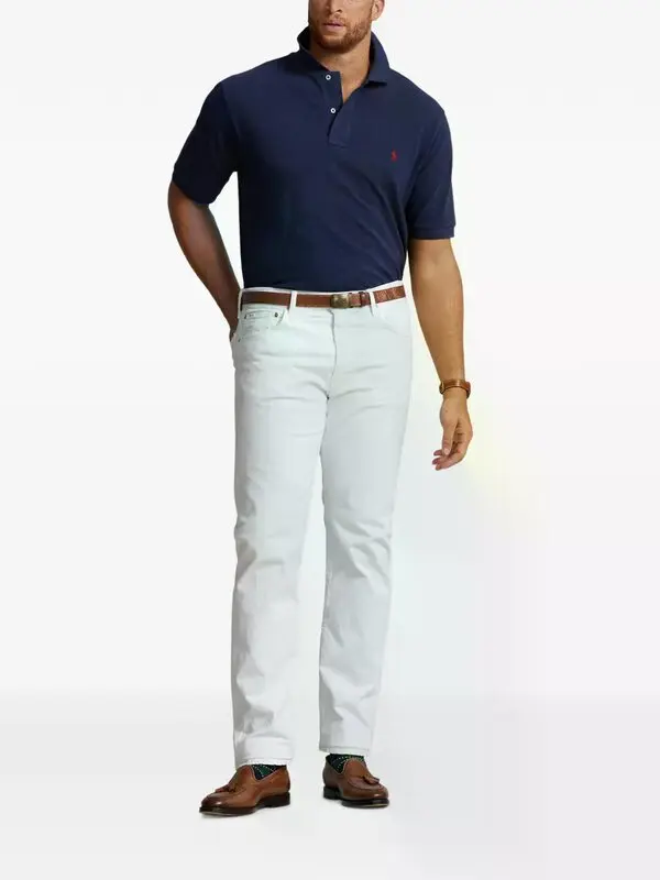 Polo Ralph Lauren Ribbed Pony Cotton Shirt - Blue