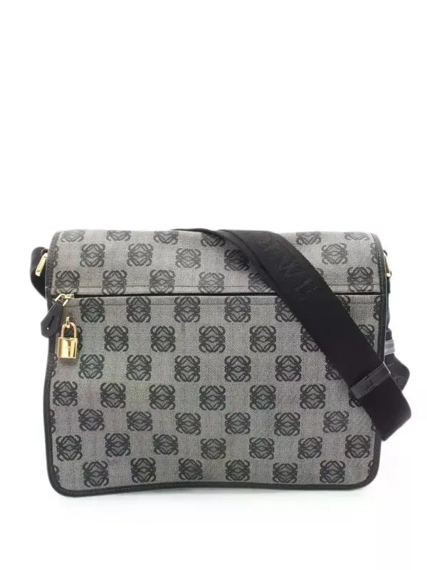 Loewe 00s Anagram Messenger Bag - Grey