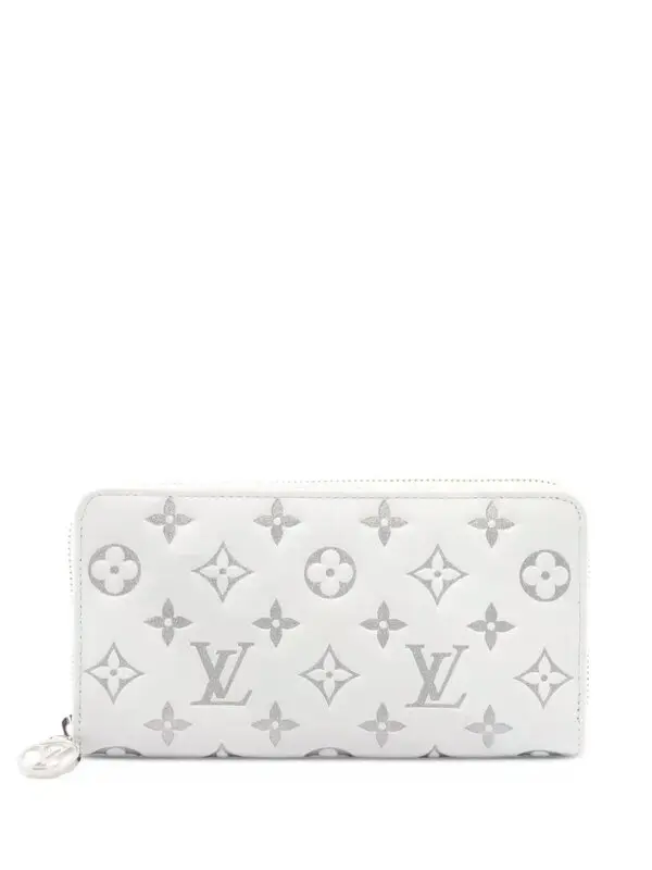 LOUIS VUITTON 2010s Monogram Coussin Zippy Wallet - White