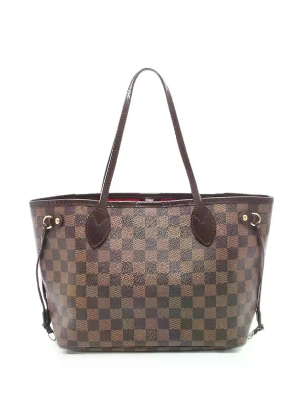 LOUIS VUITTON Damier Ebene Pm Neverfull Tote Bag - Brown