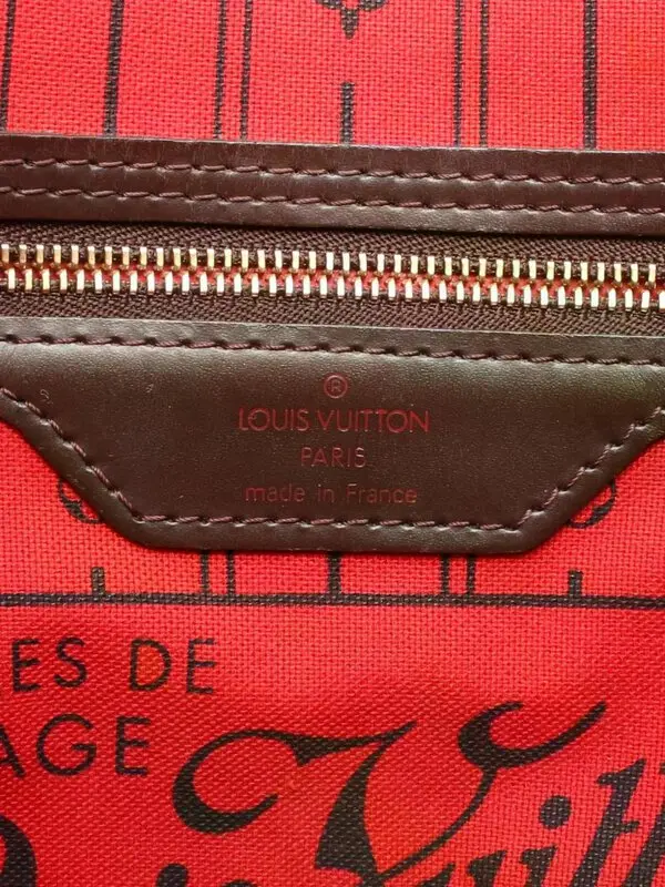 LOUIS VUITTON Damier Ebene Pm Neverfull Tote Bag