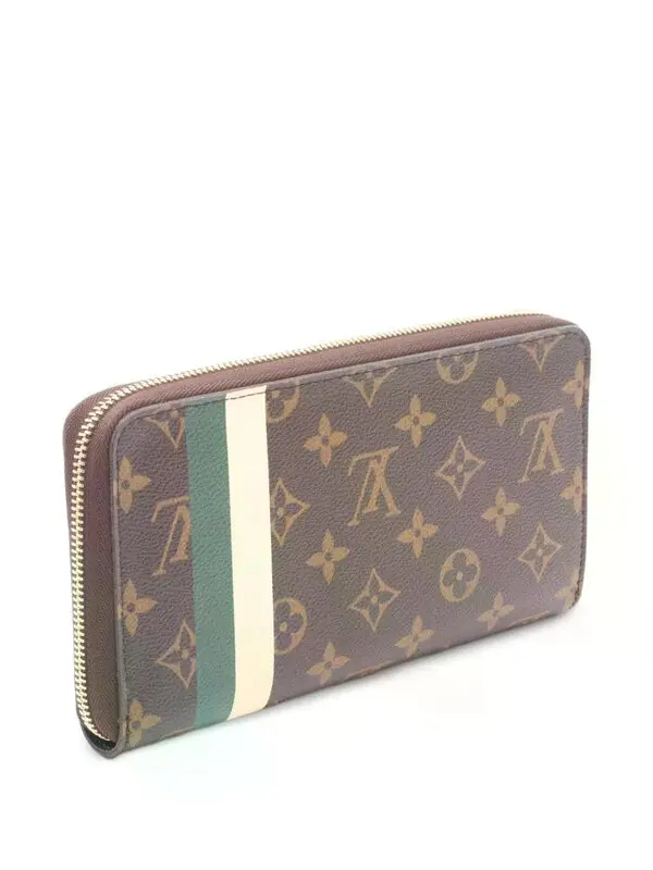 LOUIS VUITTON 2006 Monogram Groom Zippy Wallet - Brown