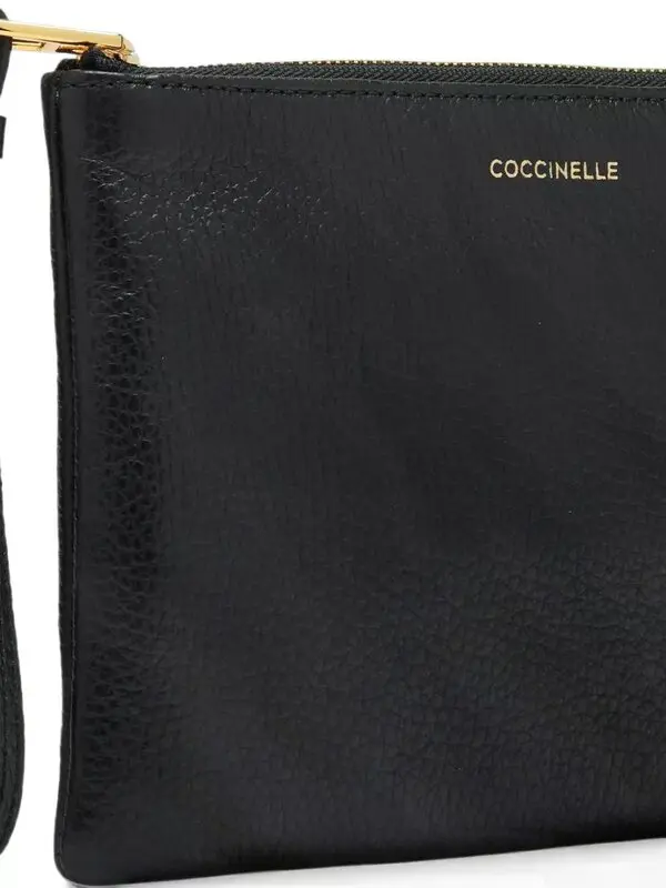 COCCINELLE Alias Grained-leather Clutch Bag