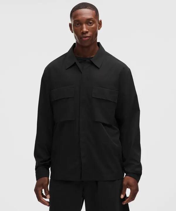 Lululemon Unshaken Long-sleeve Collared Shirt - Black