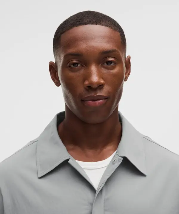 Lululemon Unshaken Long-sleeve Collared Shirt - Feather Grey