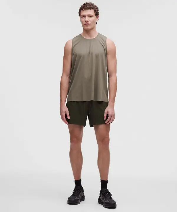 Lululemon Fast And Free Singlet Performance Knit, Quick-drying - Cypress Forest