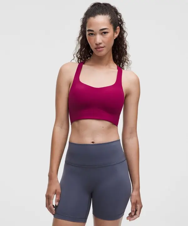 Lululemon Like A Cloud Train Bra - Raspberry Rave