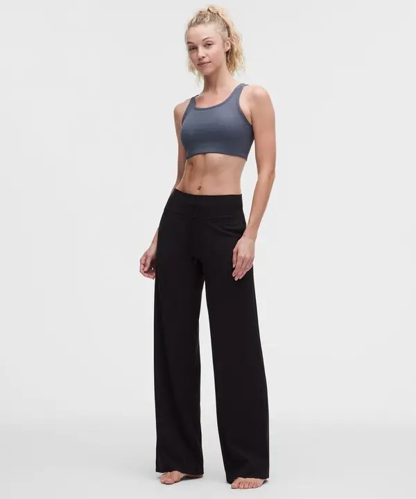 Lululemon Nulu Ribbed Scoop-neck Bra - Dusty Diamond