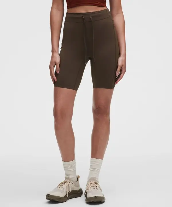 Lululemon No Line High-rise Running Short 8 - Walnut Crunch