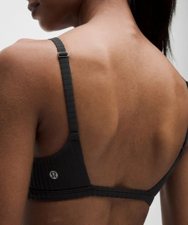 Lululemon Ribbed Cami-strap Bra - Black