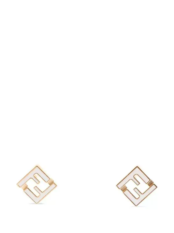Fendi Ff Motif Earrings - Gold