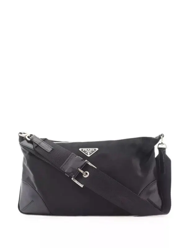 Prada Tessuto Light Shoulder Bag - Black