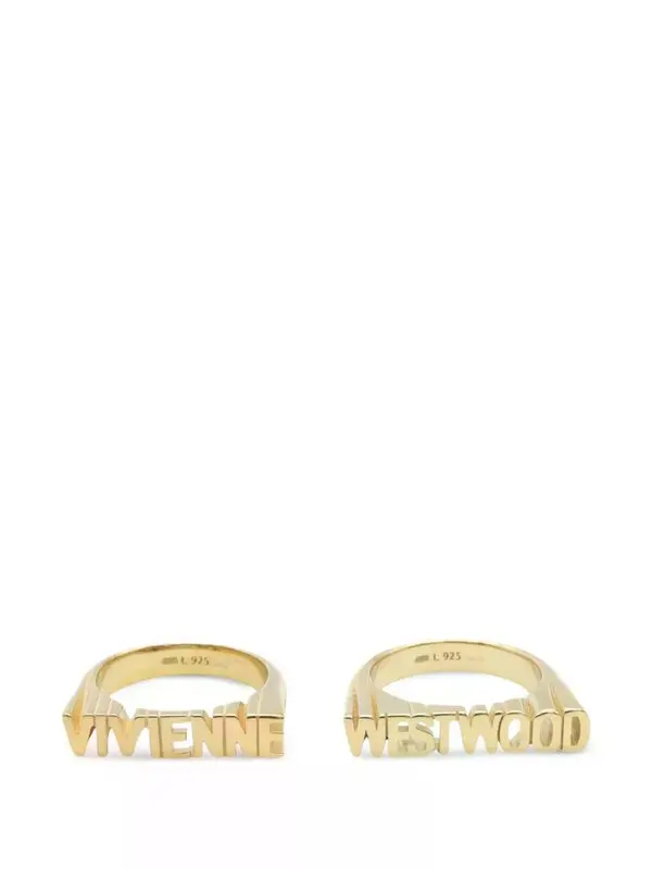 VIVIENNE WESTWOOD Essex Logo Ring - Gold