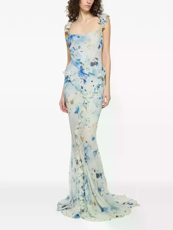 Paris Georgia Ruffled Maxi Dress