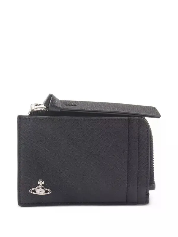 VIVIENNE WESTWOOD Orb Zip-around Card Holder - Black
