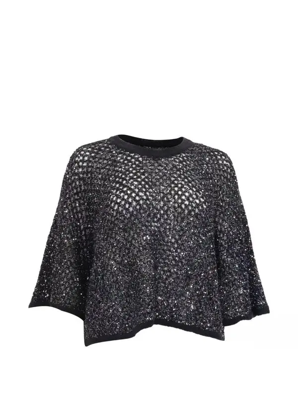 Ba&sh Sequin Embellished Sweater - Black