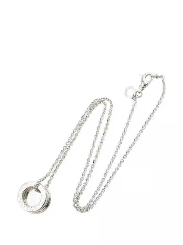 BVLGARI B.zero1 18k White Gold Pendant Necklace