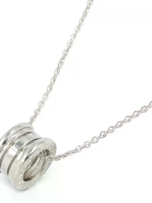 BVLGARI B.zero1 18k White Gold Pendant Necklace