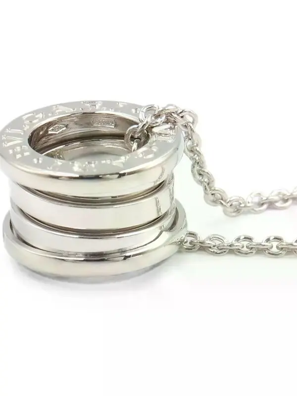 BVLGARI B.zero1 18k White Gold Pendant Necklace