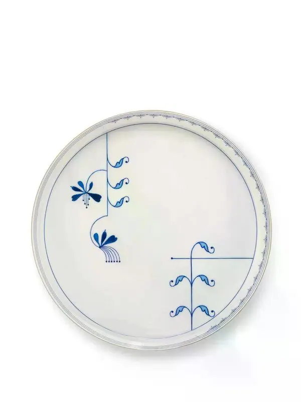 PIP STUDIO Pip And The Bird Floral-print Cake Stand
