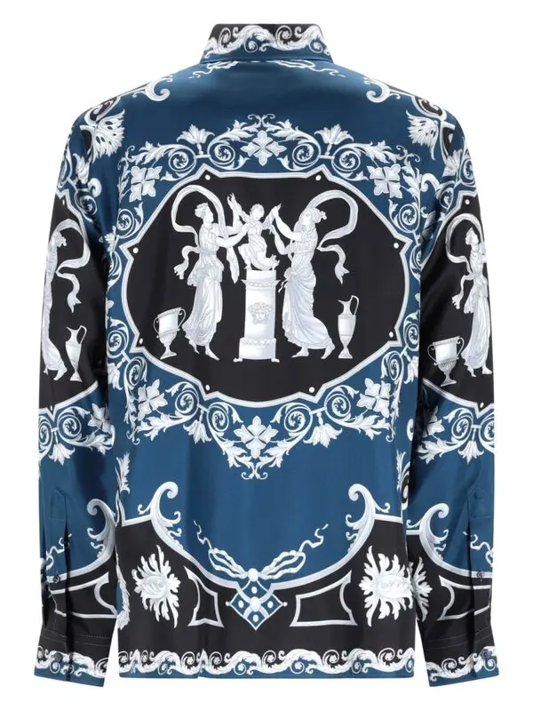 Versace Printed Silk Shirt