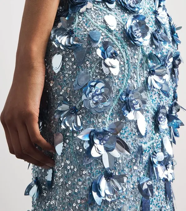 Rachel Gilbert Embellished Midi Dress