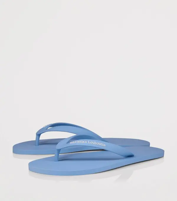 CHRISTIAN LOUBOUTIN The Summer Flat" Rubber Flip Flops
